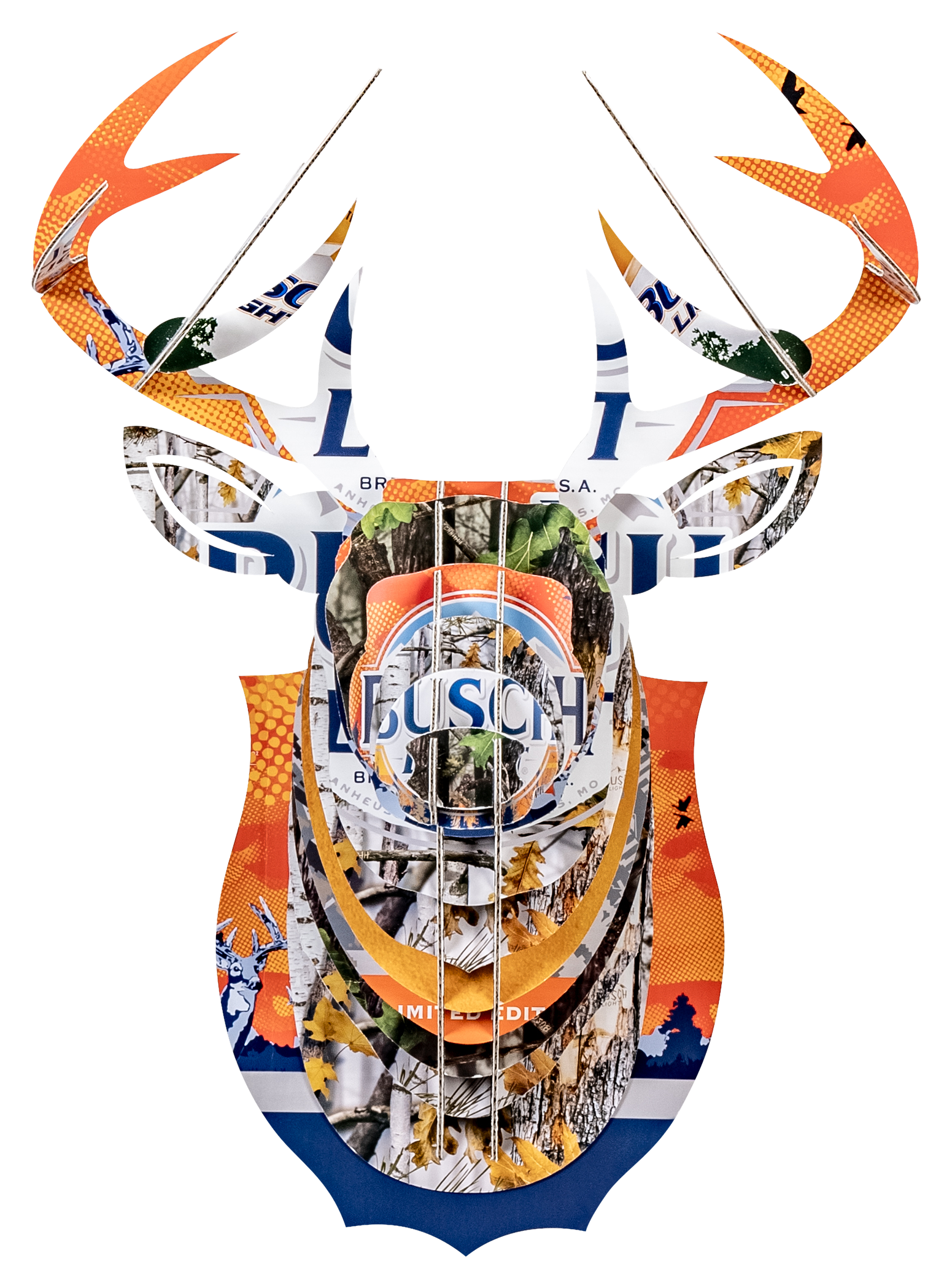 Beer Deer Busch Light Limited-Edition Cardboard Box Deer Head Artwork ...